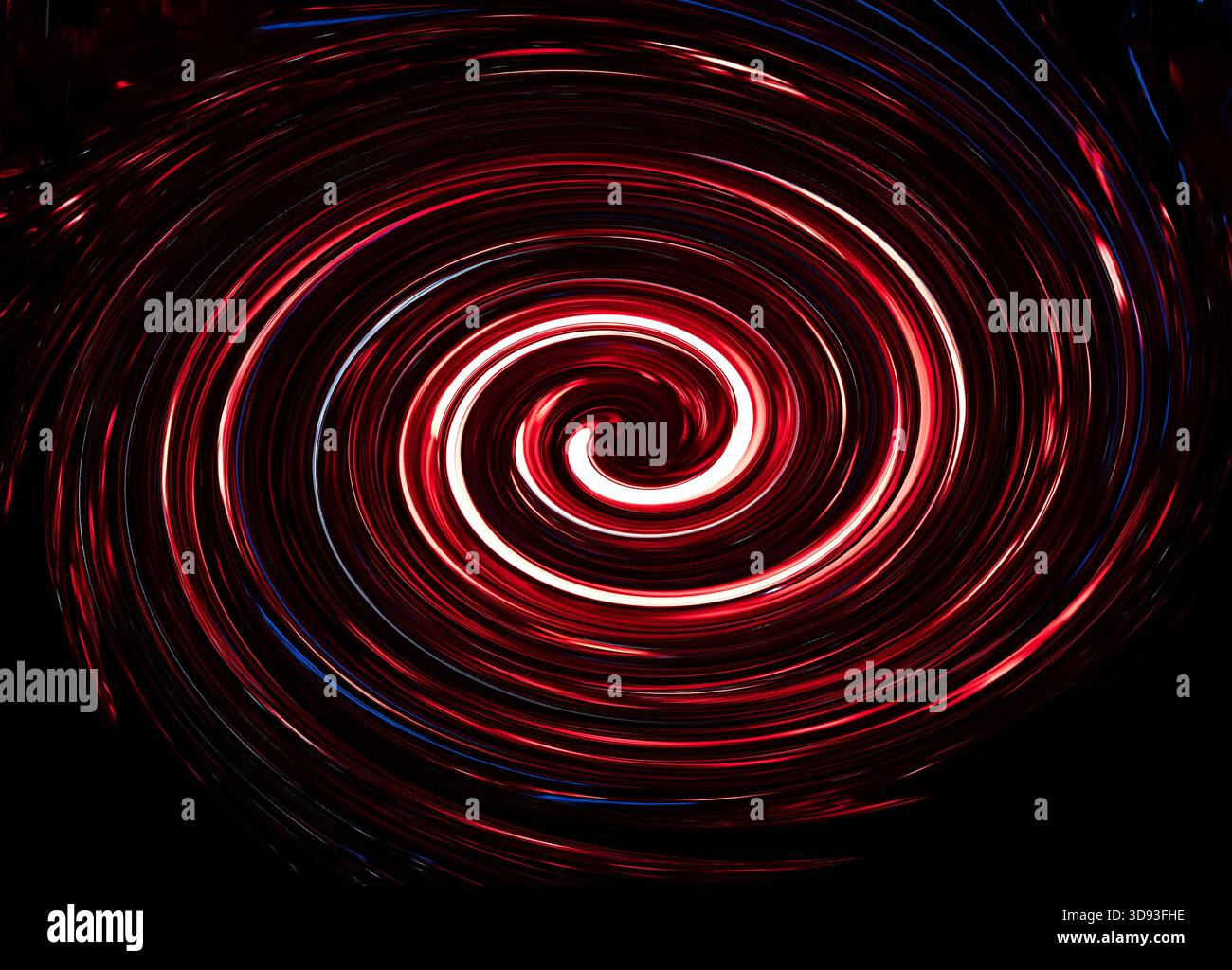 Abstract Red Spiral Light Swirl Creating a Dynamic Neon Vortex with ...