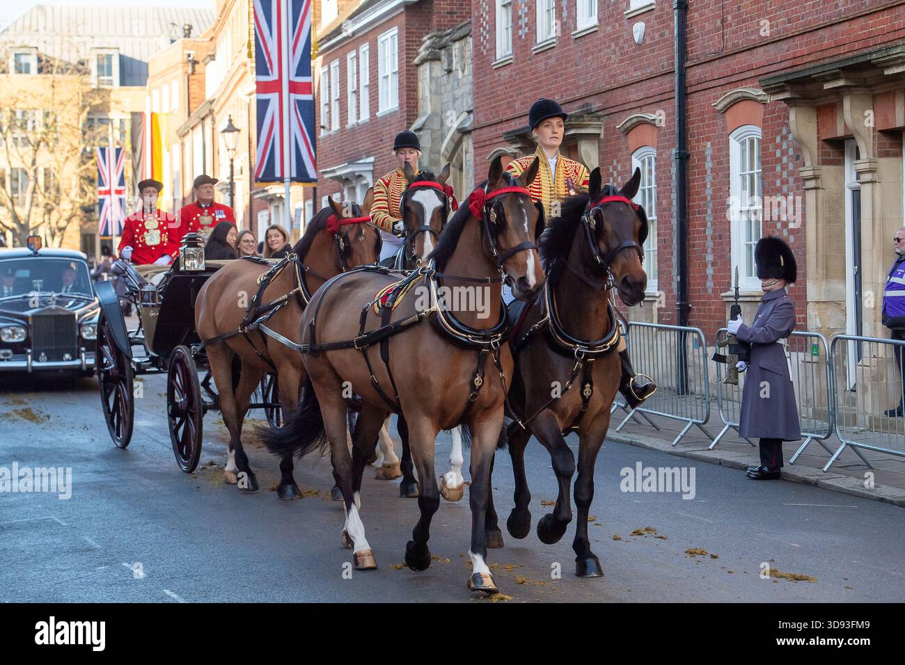 Windsor, Berkshire, UK. 3rd December, 2025. Guests are taken in an open ...