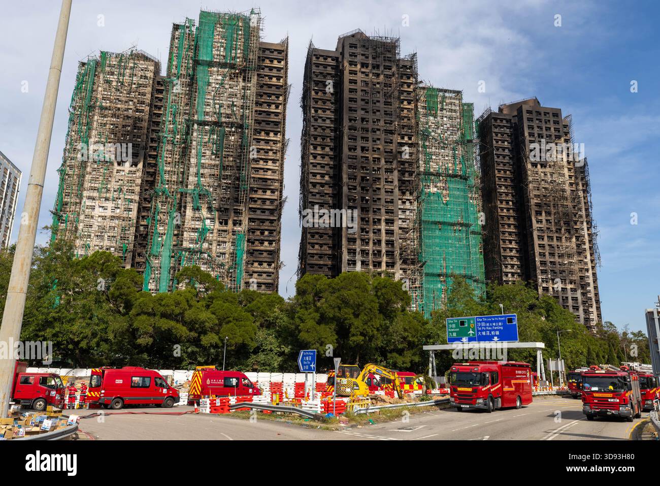 The devastating fire that tore through most of a residential estate in ...