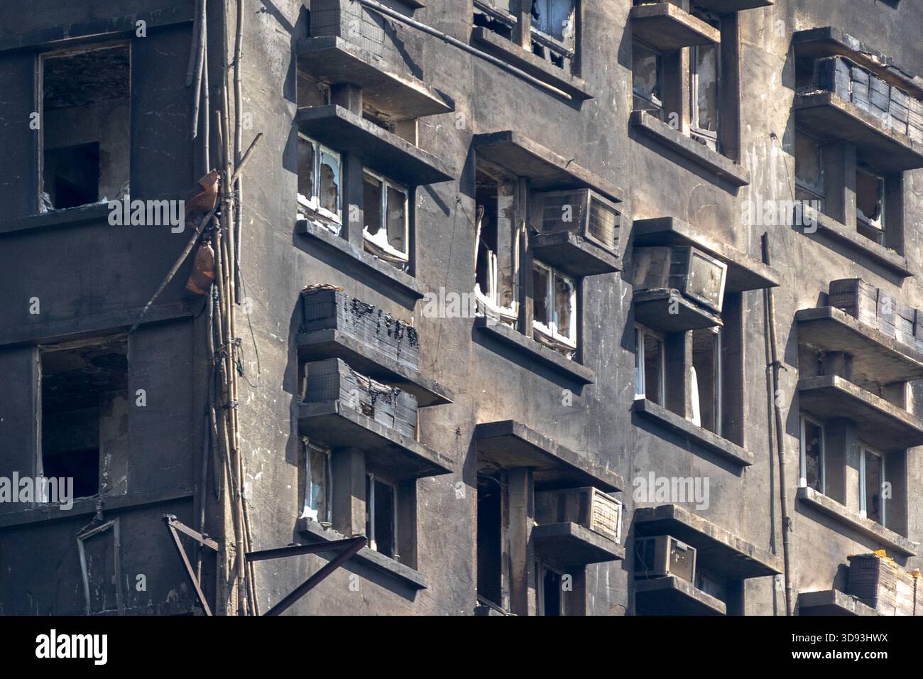 The devastating fire that tore through most of a residential estate in ...