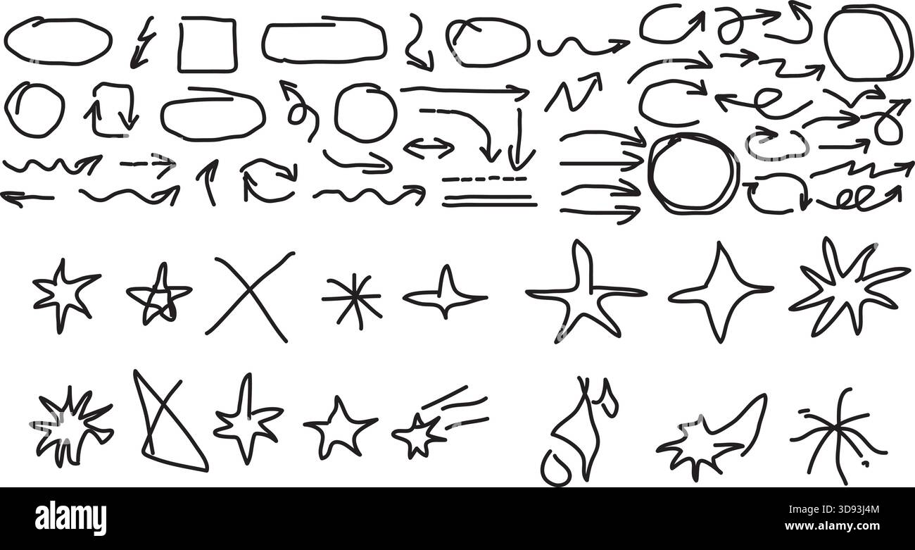 Creative hand symbols Stock Vector Images - Alamy