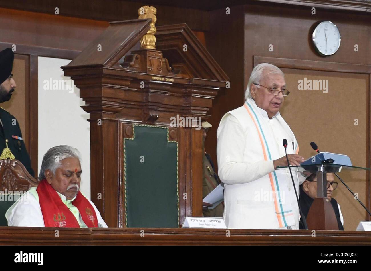PATNA, INDIA - DECEMBER 3: Bihar Governor Arif Mohammad Khan addressing ...