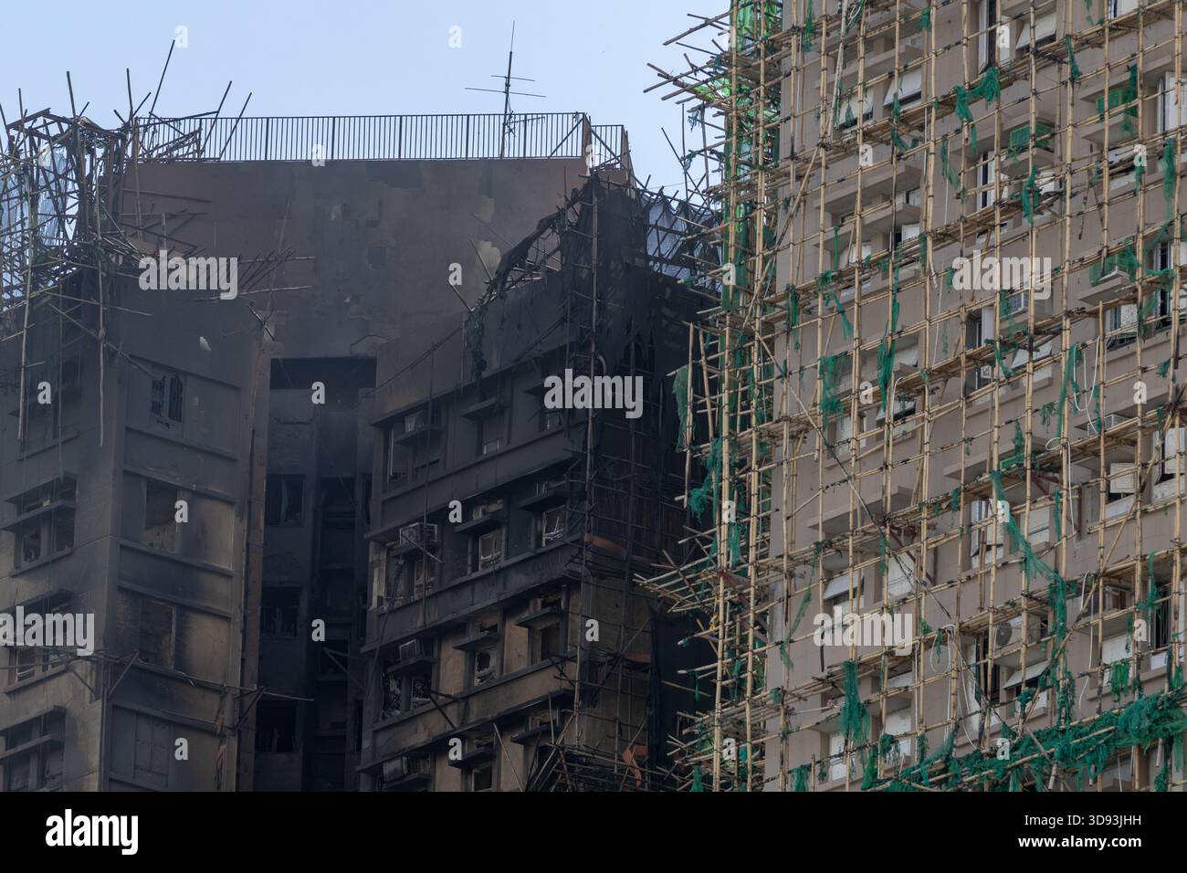The devastating fire that tore through most of a residential estate in ...