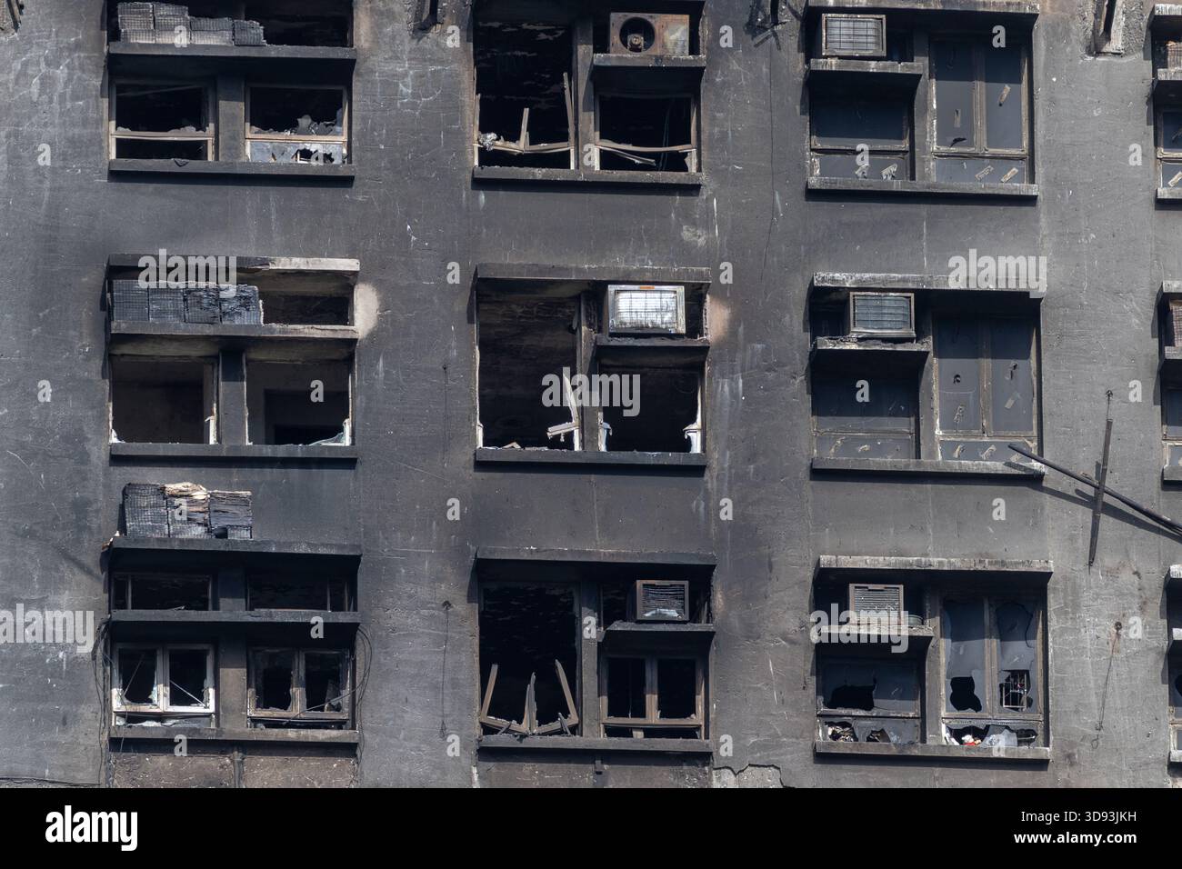 The devastating fire that tore through most of a residential estate in ...