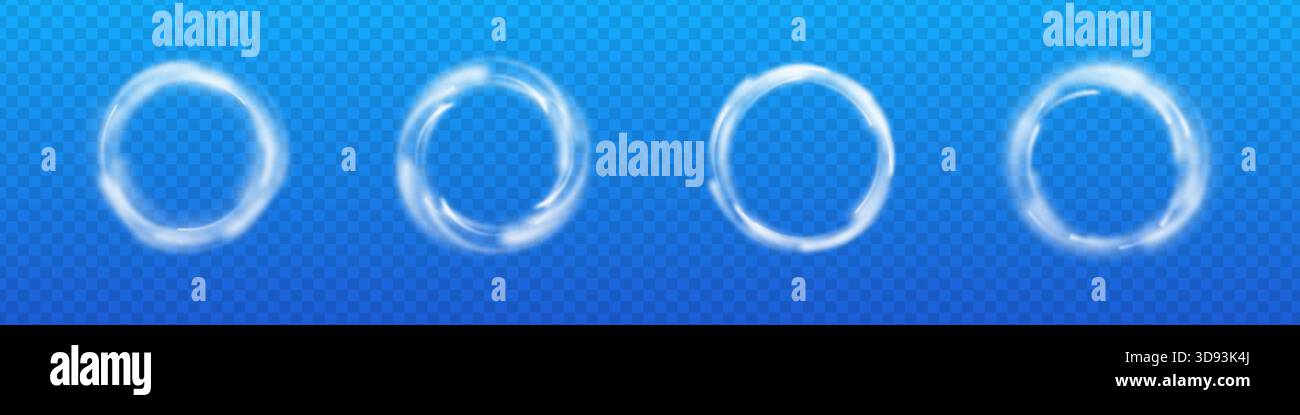 Cool blue air curves into bright vortex with smooth spiral motion and ...