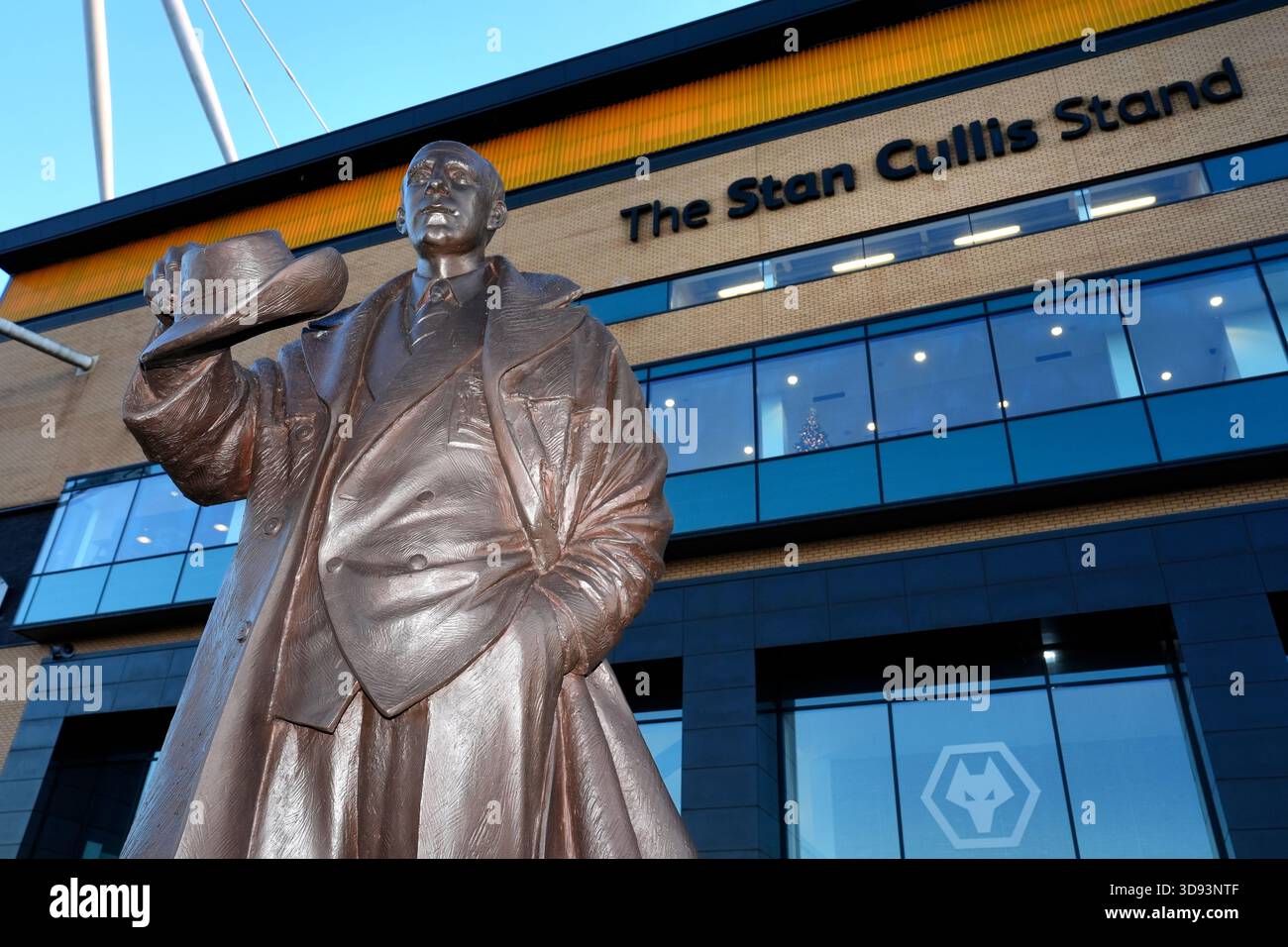 A general view of the statue of former player and manager Stan Cullis ...