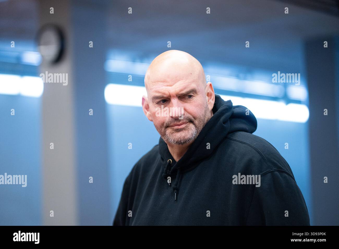 UNITED STATES - DECEMBER 3: Sen. John Fetterman, D-Pa., speaks to a ...