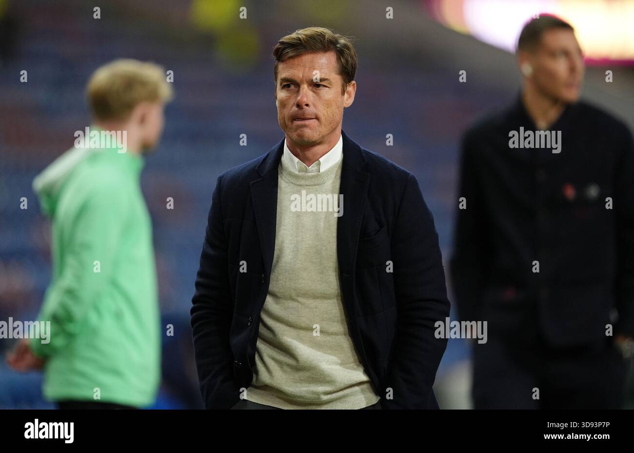 Burnley manager Scott Parker arriving before the Premier League match ...