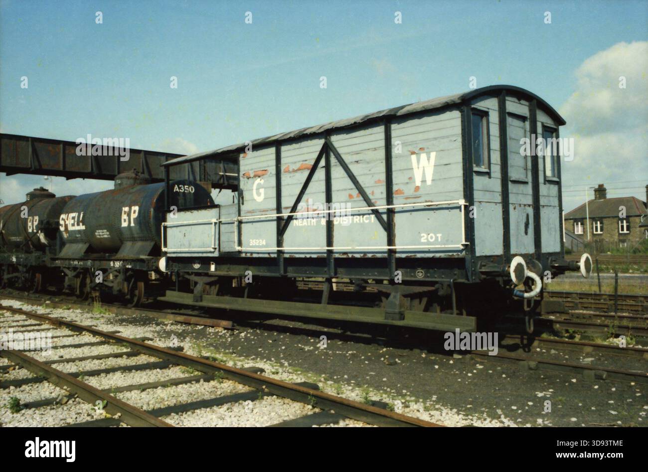Railway trucks, wagons, at Steamtown, Carnforth, in 1979 Stock Photo ...
