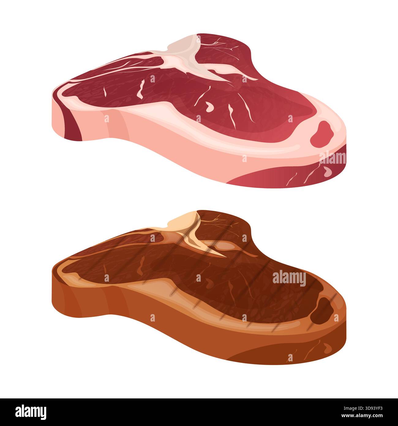 Grilled meat product Stock Vector Images - Alamy