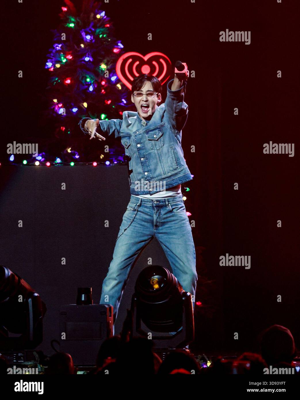 Kevin Woo performs during iHeartRadio 106.1 KISS FM's Jingle Ball 2025 ...