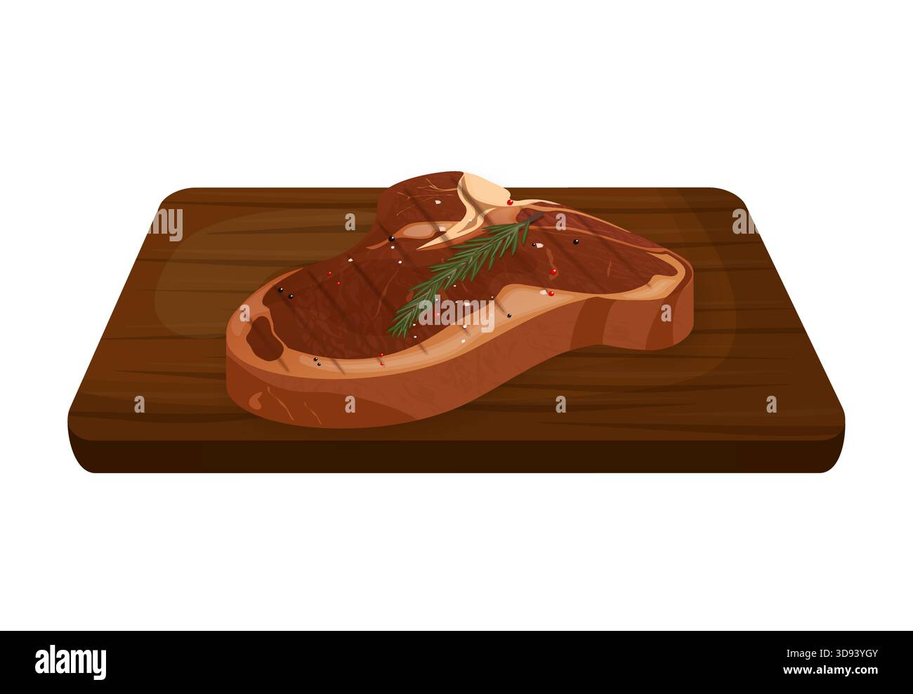 Bbq bone steak on Stock Vector Images - Alamy