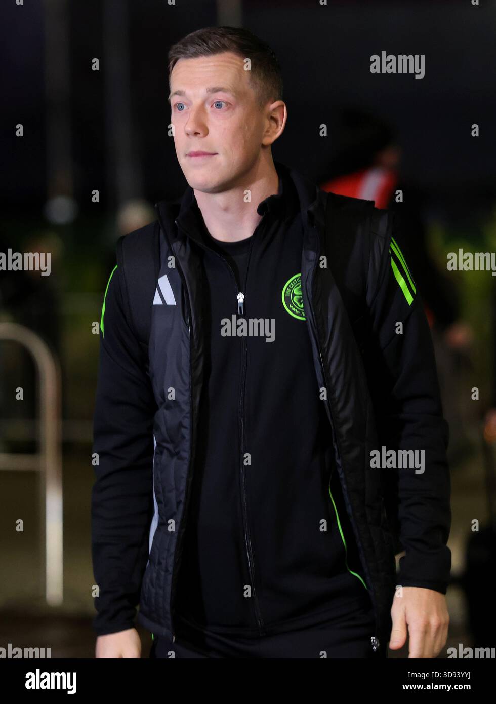 Celtic's Callum McGregor arriving before the William Hill Premiership ...