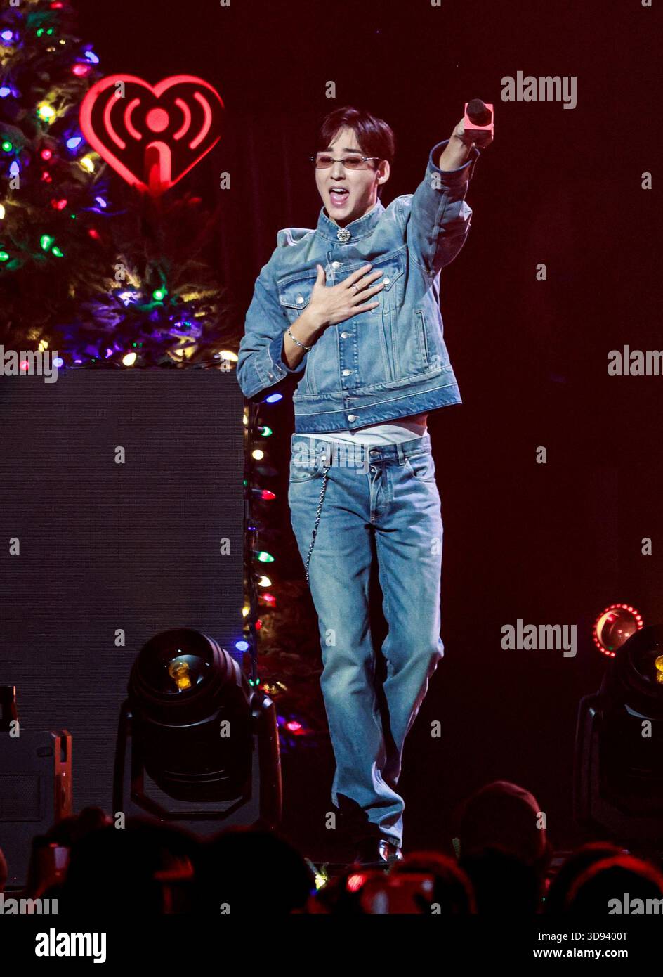 Kevin Woo performs during iHeartRadio 106.1 KISS FM's Jingle Ball 2025 ...