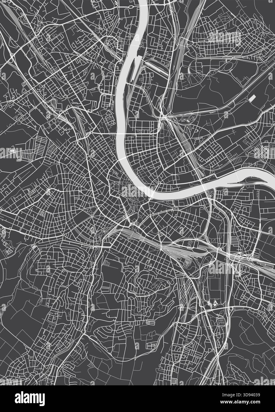 Basel stadt switzerland map Stock Vector Images - Alamy