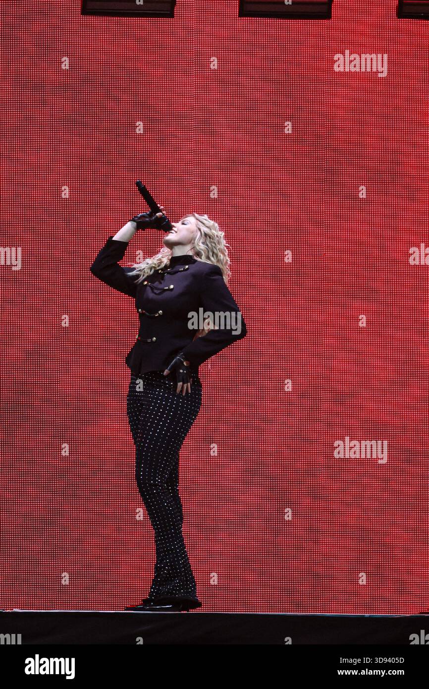 Renee Rapp performs during iHeartRadio 106.1 KISS FM's Jingle Ball 2025 ...