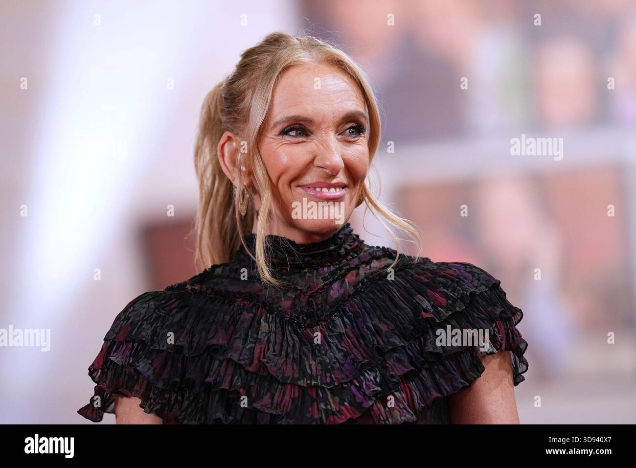 Toni Collette poses for photographers upon arrival at the World ...