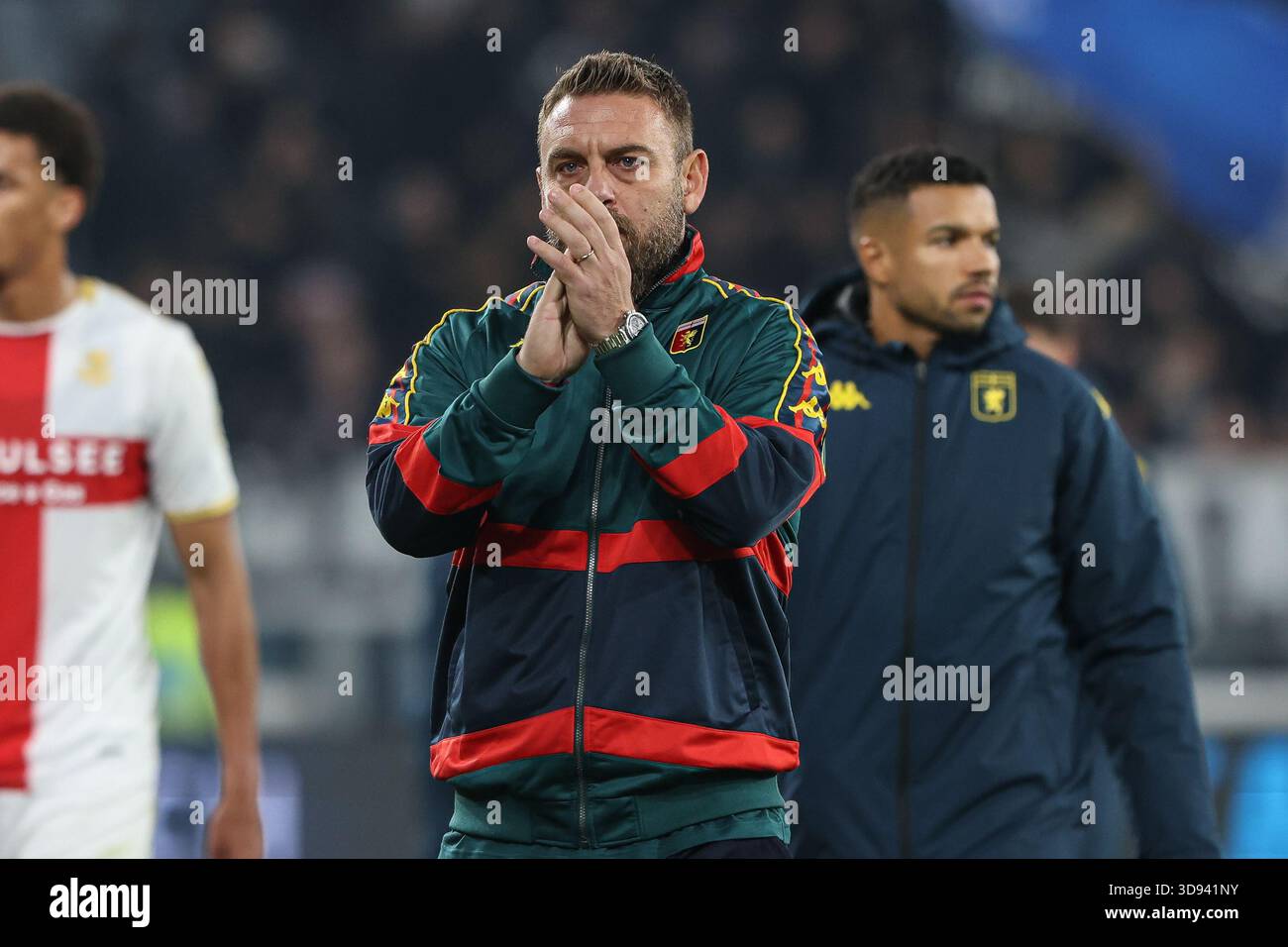Bergamo, Italy. 3rd December 2025. Head coach Daniele De Rossi of Genoa ...