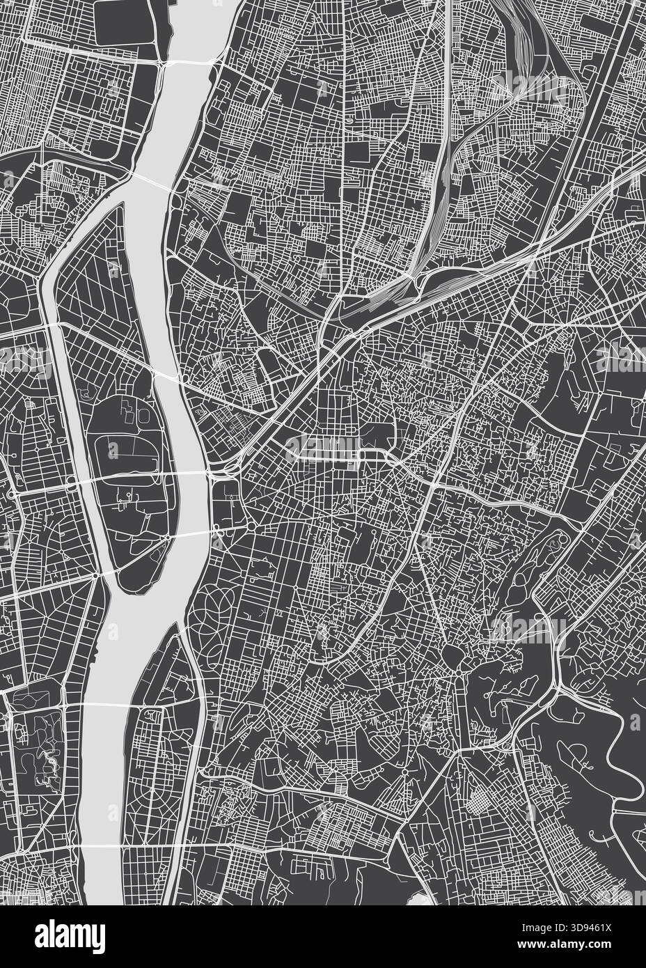 New cairo city map Stock Vector Images - Alamy