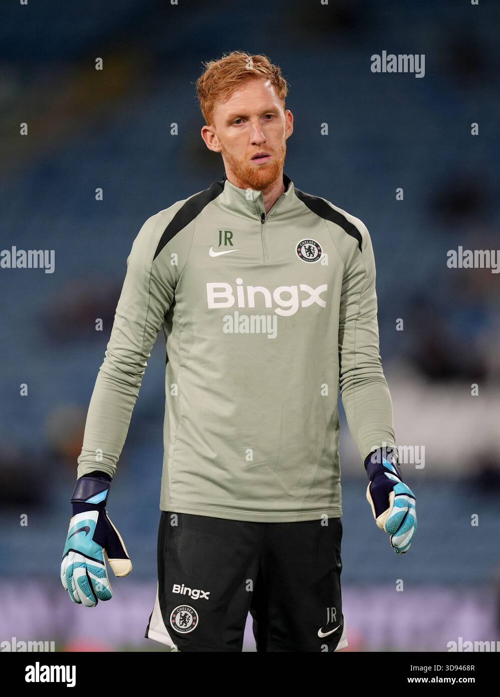 Chelsea goalkeeping coach James Russell on the pitch during the warm up ...