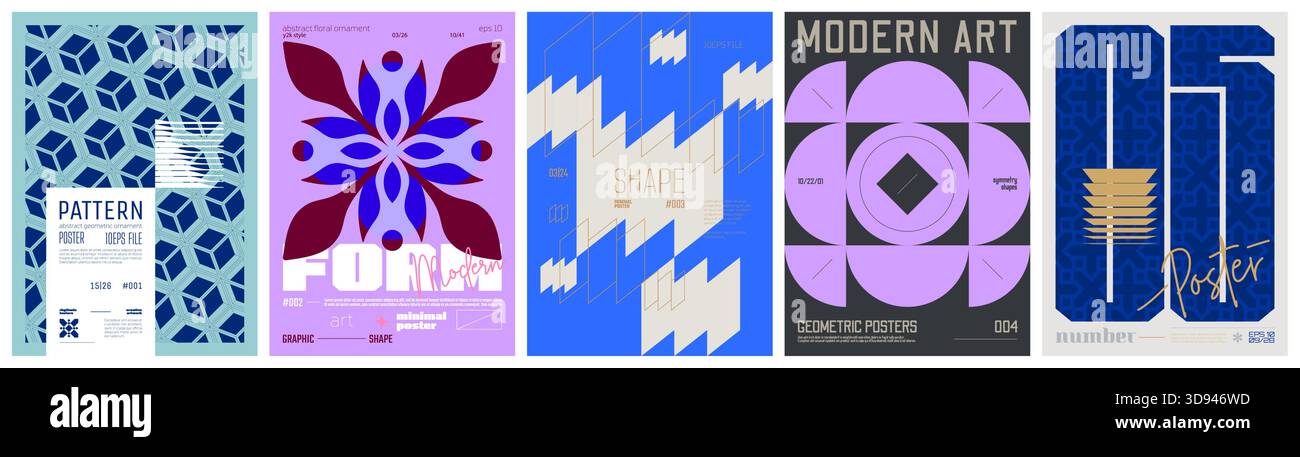 Bauhaus symmetry artwork Stock Vector Images - Alamy