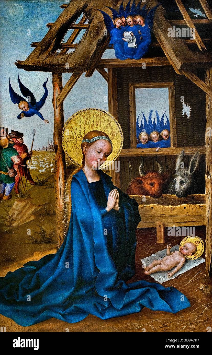 ADORATION OF THE CHRIST CHILD BY THE VIRGIN (THE NATIVITY) STEFAN ...