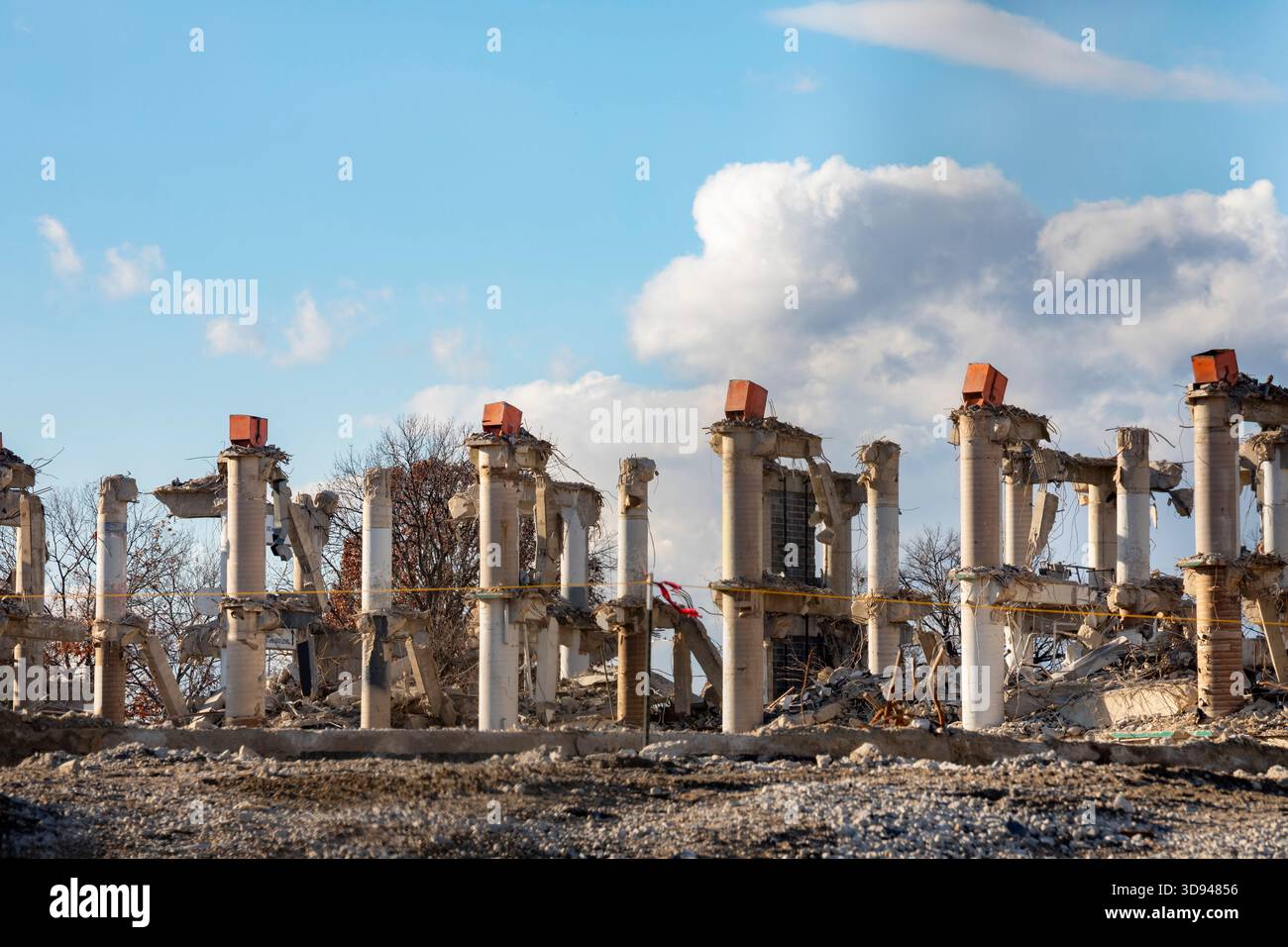 Washington, DC - Demolition of RFK Stadium. The stadium hosted baseball ...