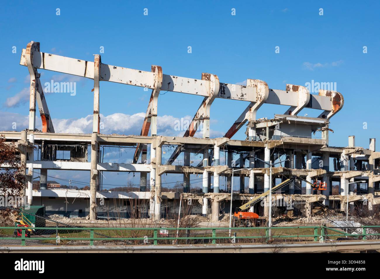 Washington, DC - Demolition of RFK Stadium. The stadium hosted baseball ...
