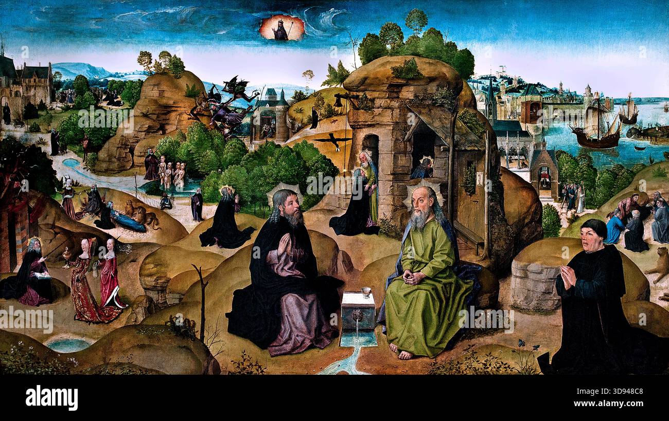 Legend of the holy ermit anthony hi-res stock photography and images ...