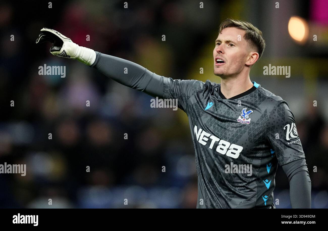 Crystal Palace goalkeeper Dean Henderson during the Premier League ...