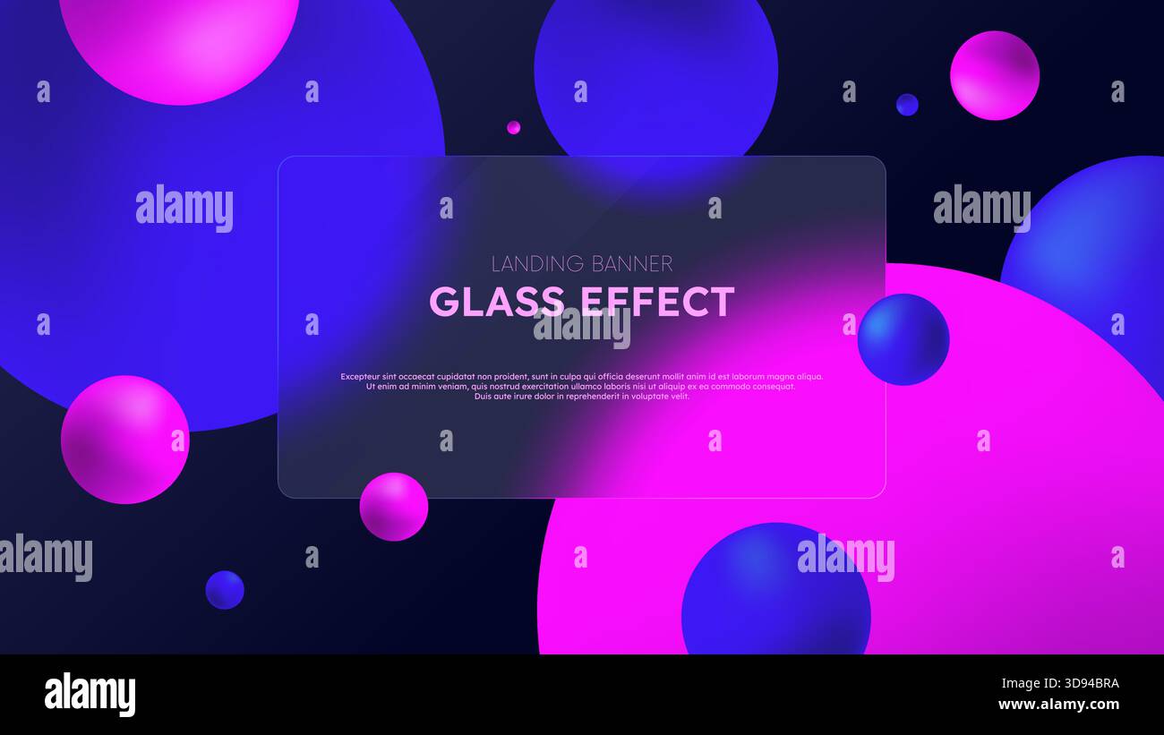 Glass morphism style realistic Stock Vector Images - Alamy