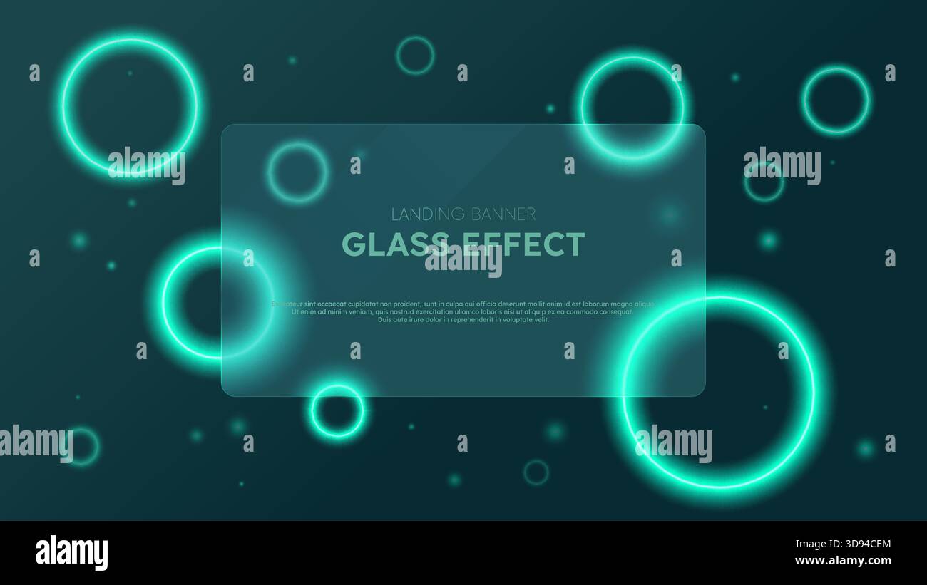 Glass morphism style realistic Stock Vector Images - Alamy