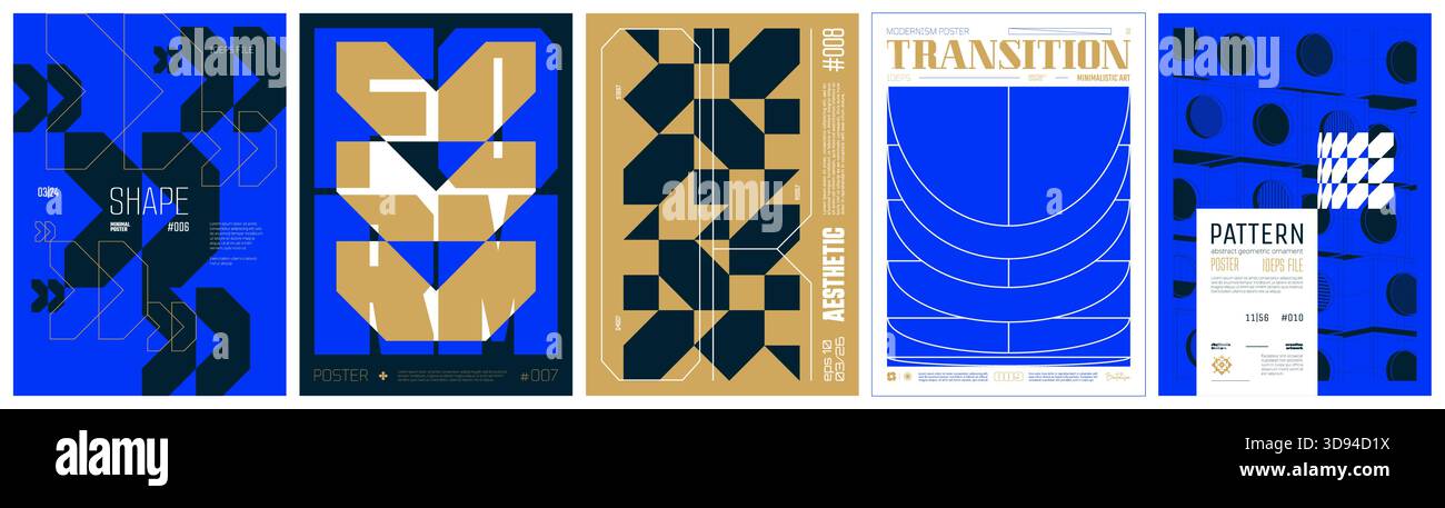 Set colorful brutalism shapes Cut Out Stock Images & Pictures - Alamy