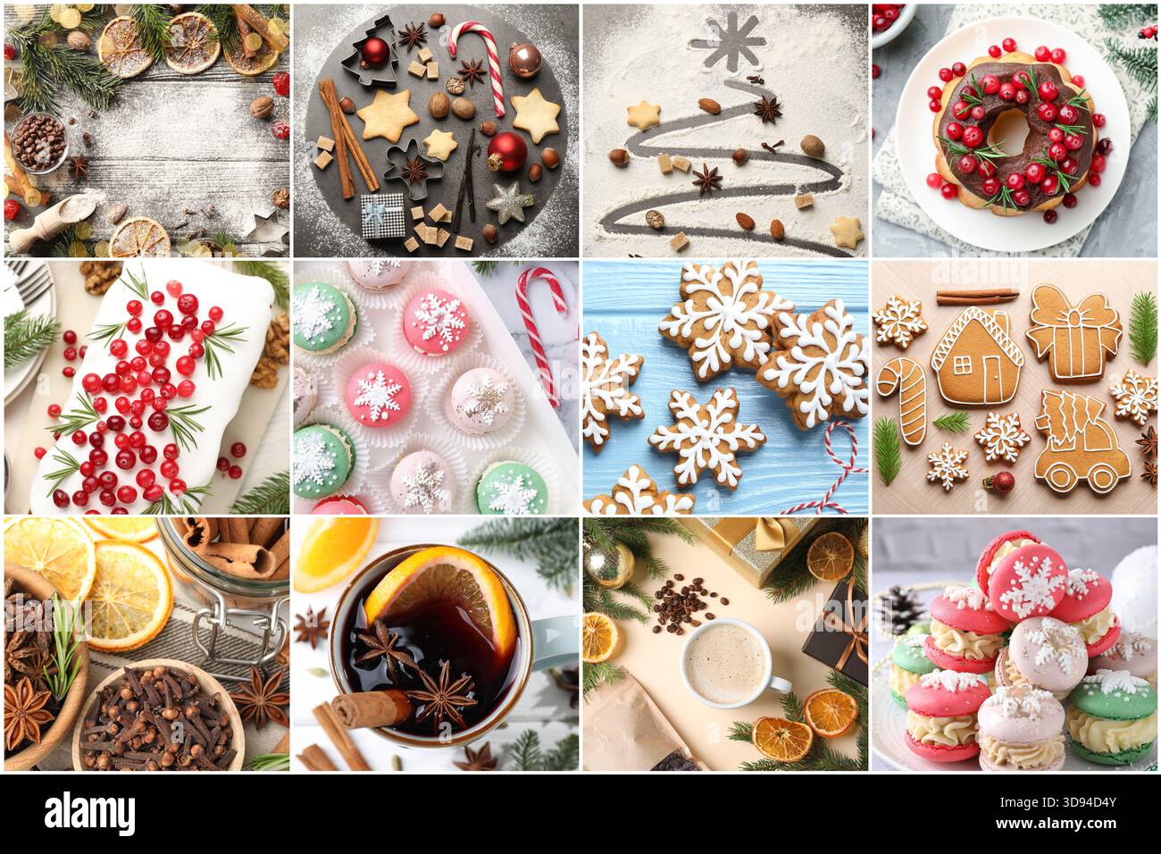 Christmas hot drinks set Cut Out Stock Images & Pictures - Alamy