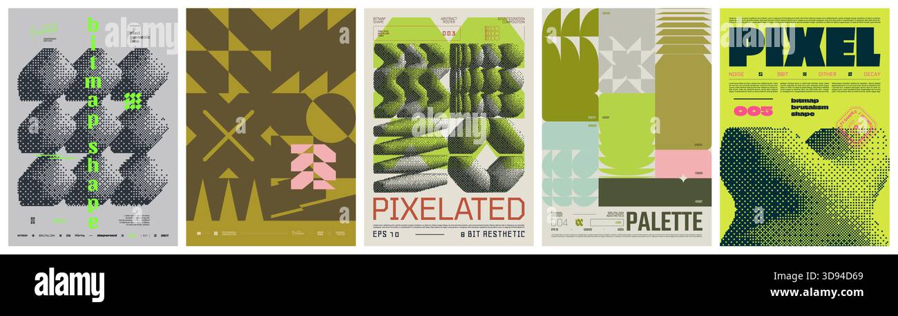 Geometric vector composition grunge Cut Out Stock Images & Pictures - Alamy