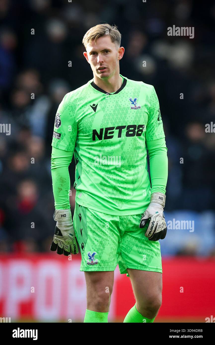 Crystal Palace goalkeeper Dean Henderson (1) during the Crystal Palace ...