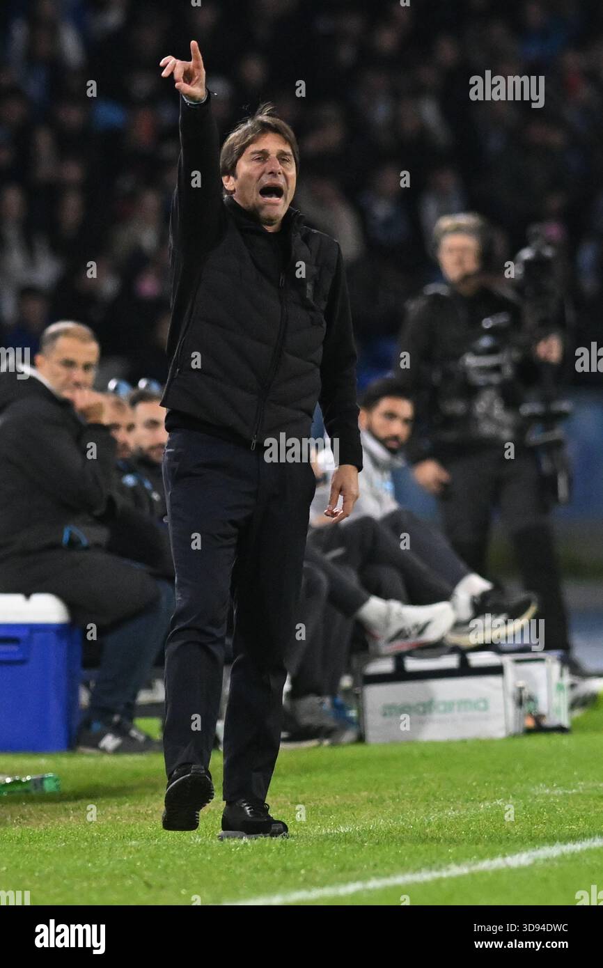 Napoli, Italy, 3 December 2025 Antonio Conte Coach coach of SSC Napoli ...