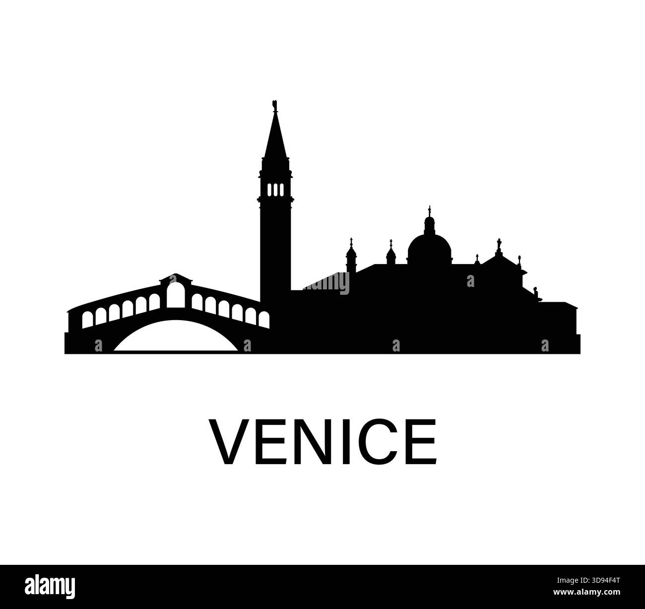 Building with bridge in venice Stock Vector Images - Alamy