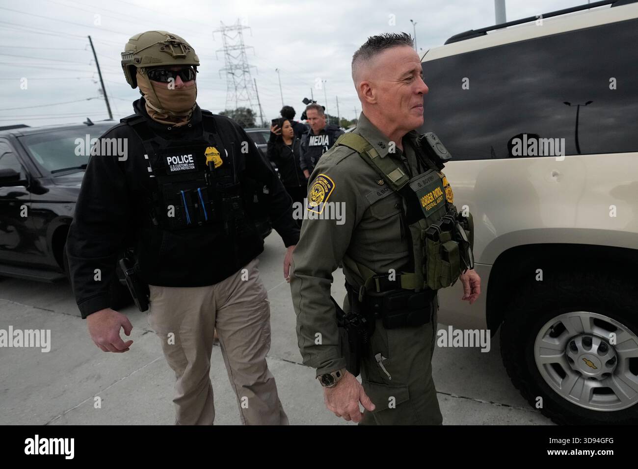 U.S. Border Patrol Commander at large Gregory Bovino walks to his ...
