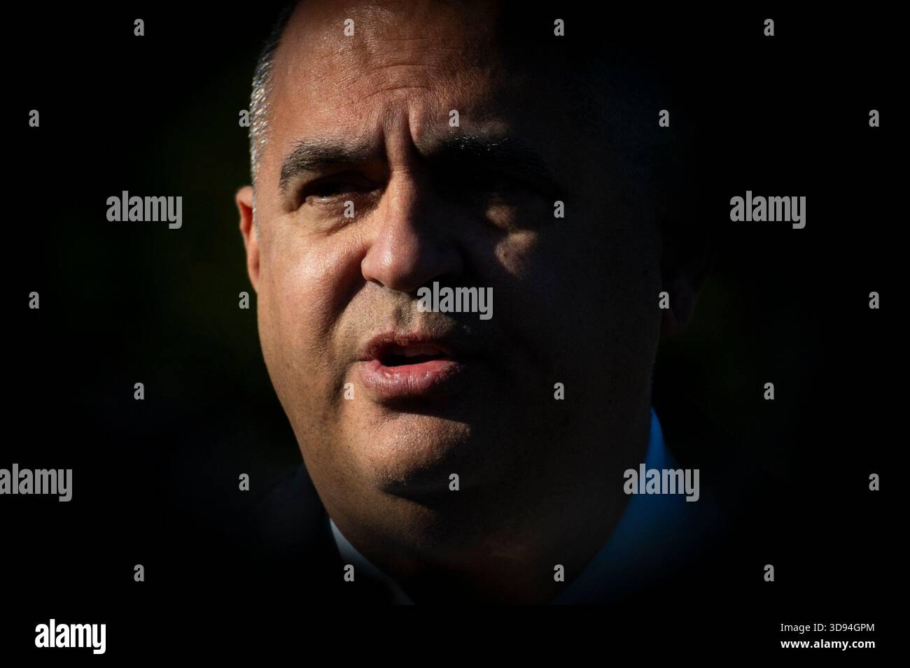 Prince George's County Police Chief George Nader speaks with reporters ...