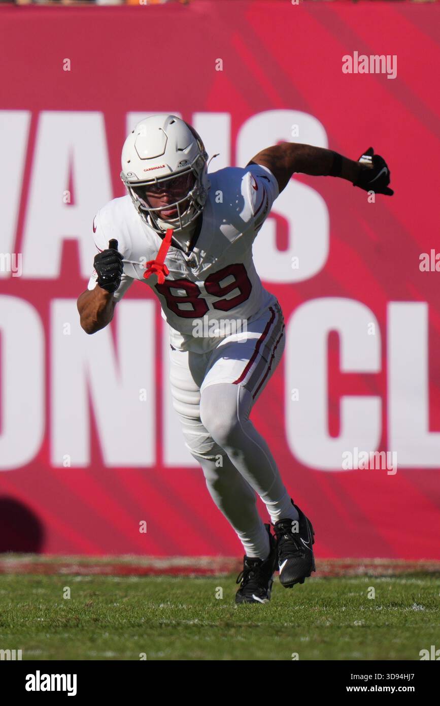 Arizona Cardinals wide receiver Xavier Weaver (89) runs a receiving ...