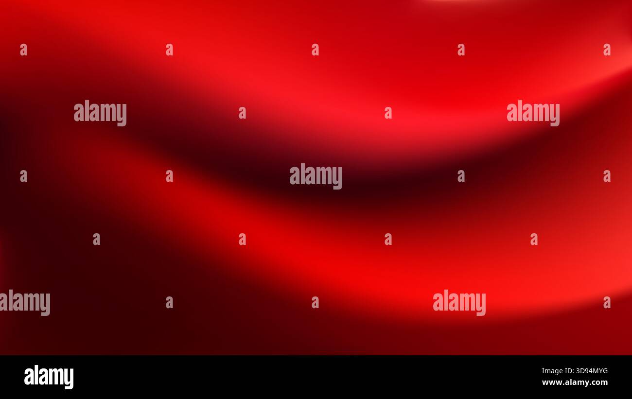 Soft red bg with dynamic satin waves. Dark interior room wall Stock ...