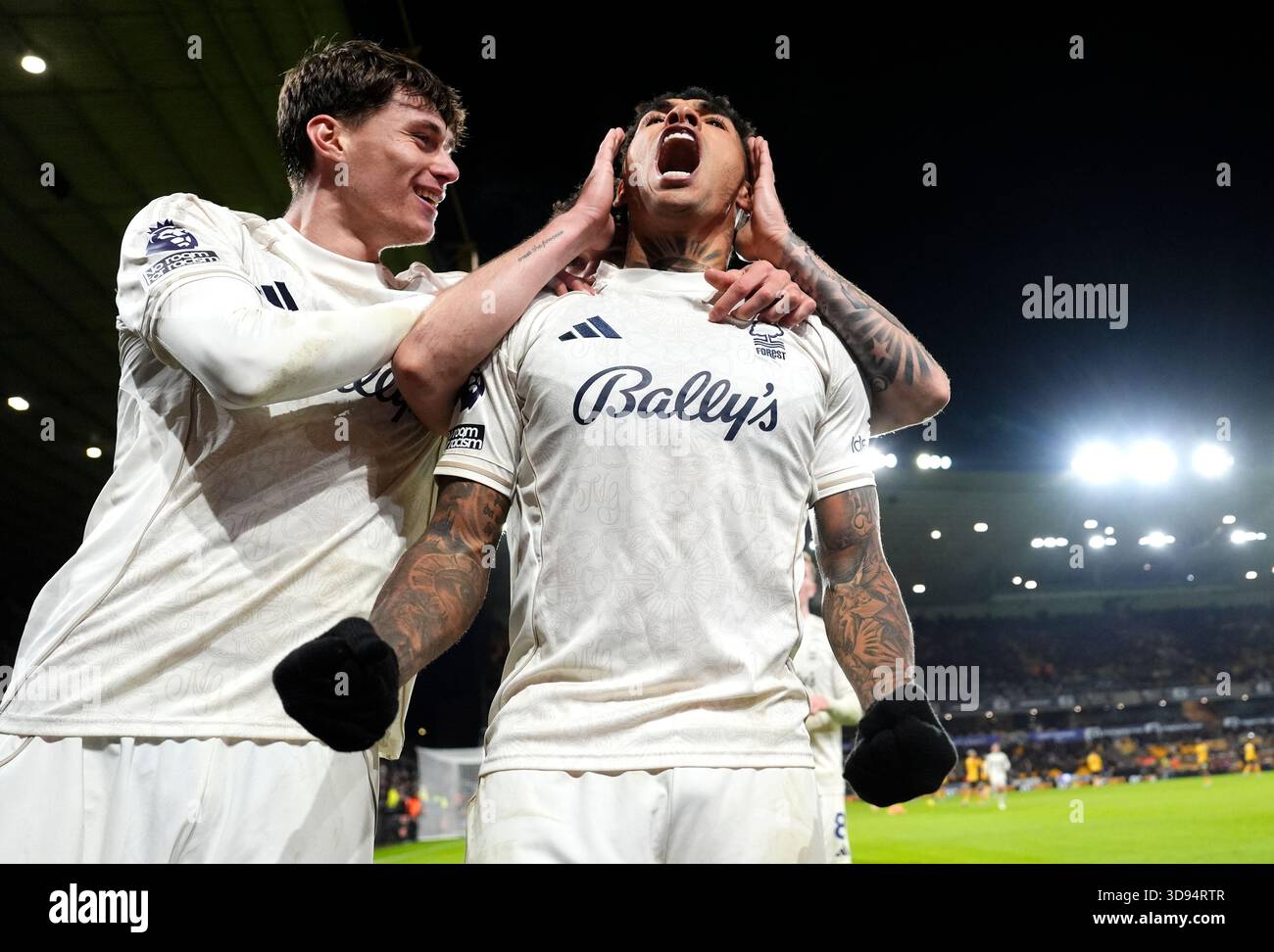 Nottingham Forest's Igor Jesus (right) celebrates scoring their side's ...