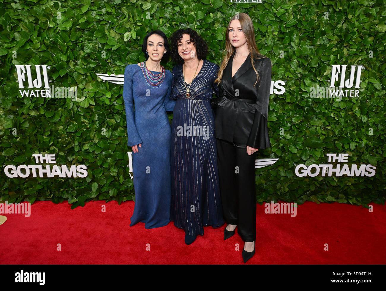 Anna Nemzer, left, Julia Loktev and Ksenia Mironova attend The Gotham ...