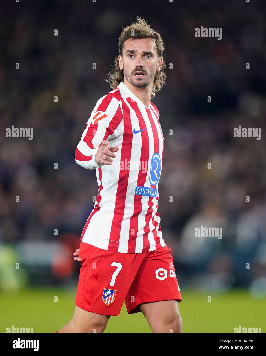 Antoine Griezmann of Atletico de Madrid during the La Liga EA Sports match between FC Barcelona ...
