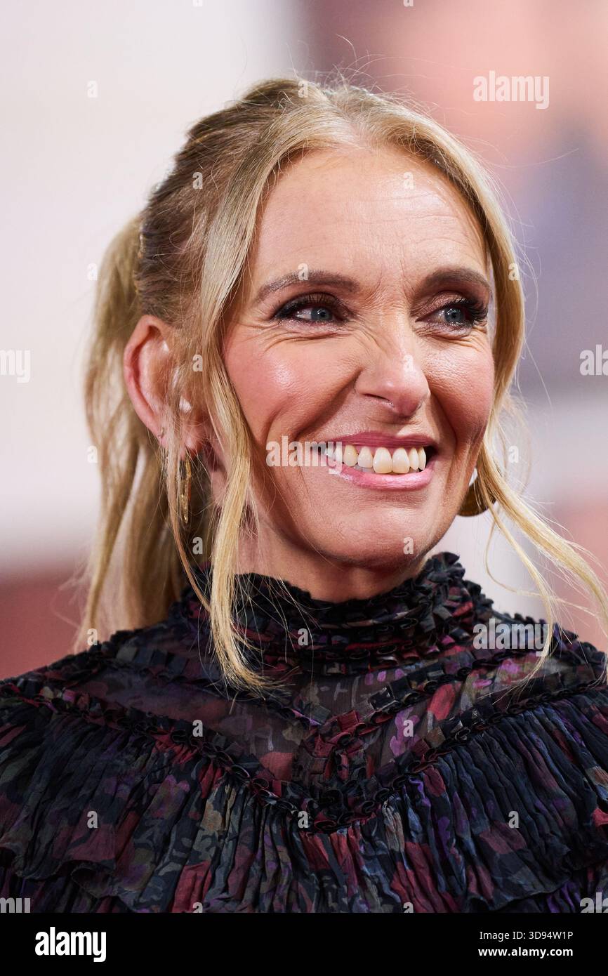 Toni Collette poses for photographers upon arrival at the World ...