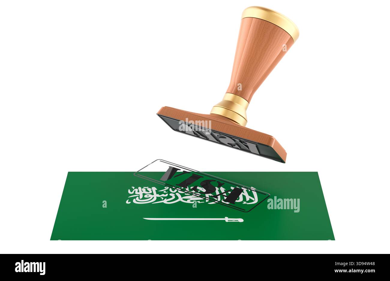 Saudi arabia visa stamp Cut Out Stock Images & Pictures - Alamy