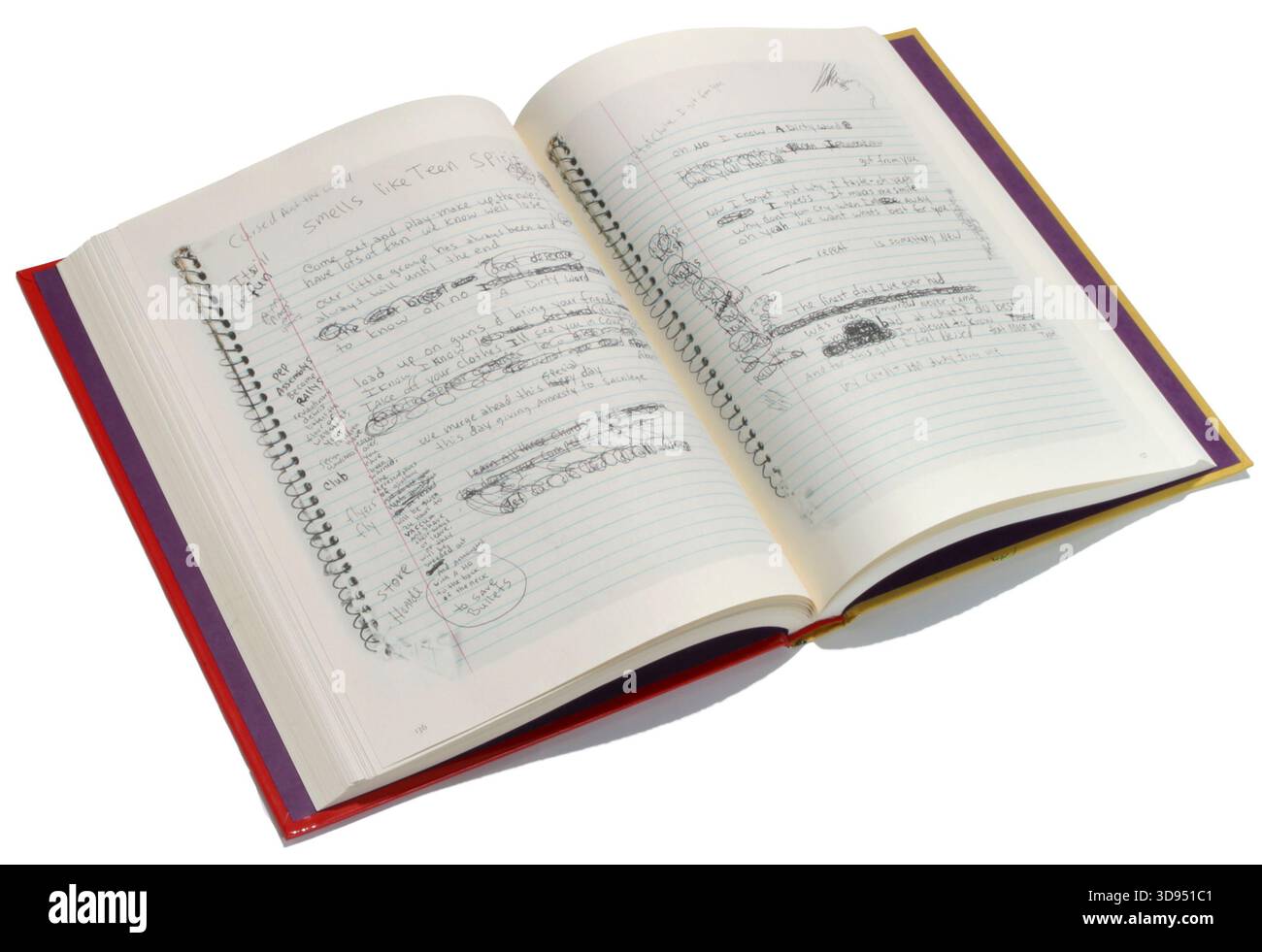 Nirvana note book on white background Stock Photo - Alamy