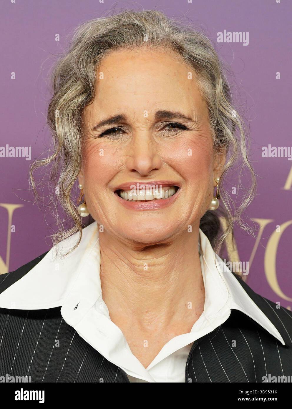 Andie MacDowell arrives at The Hollywood Reporter's Women in ...