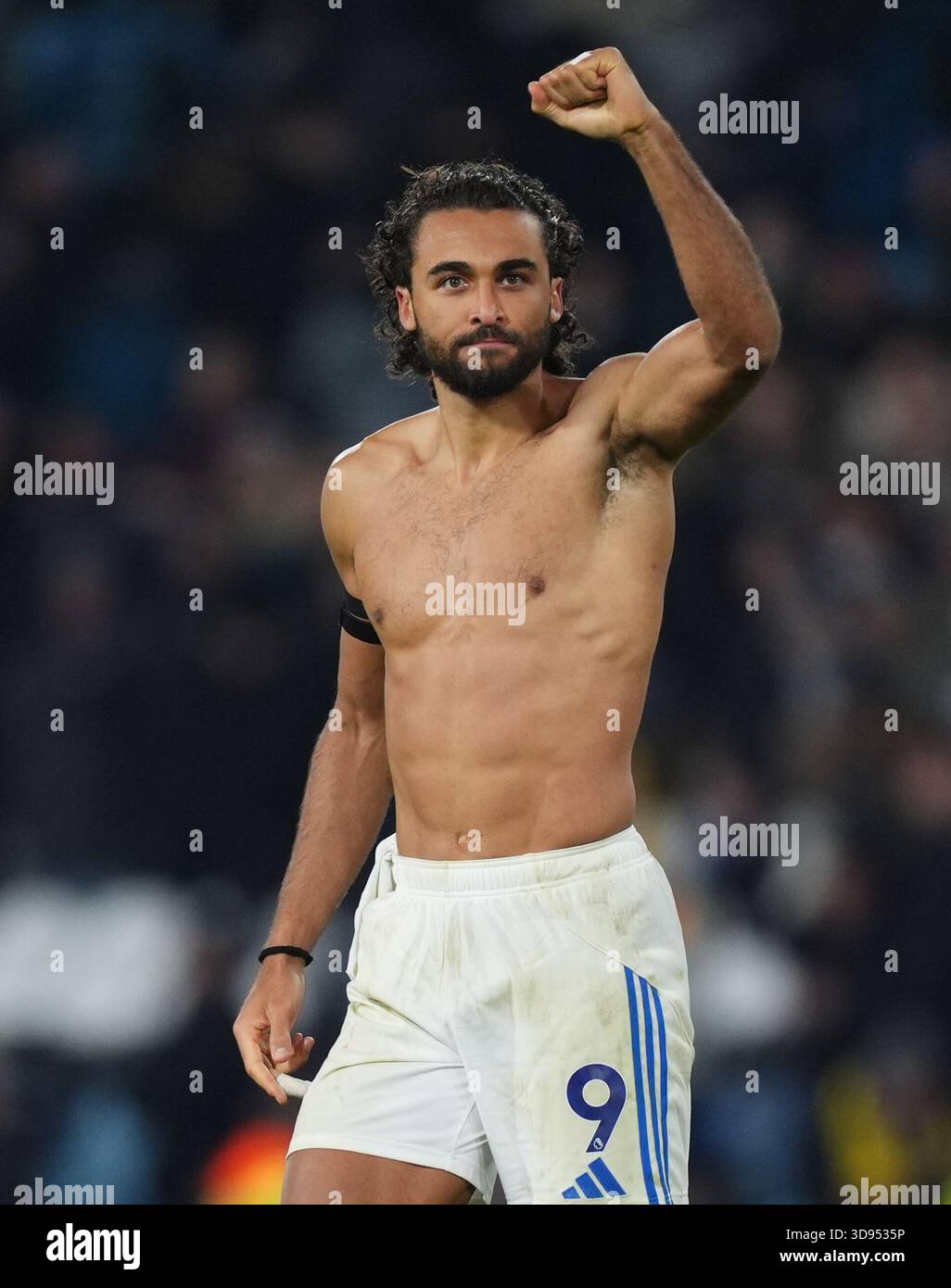 Leeds United's Dominic Calvert-Lewin celebrates after the Premier ...